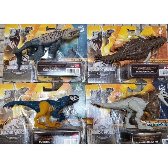 Mattel | Toys | Jurassic World Dino Trackers Pyroraptor Dakosaurus ...